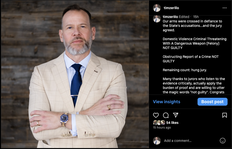 Tim Zerillo gets Not Guilty Verdicts In Felony Trial In Augusta